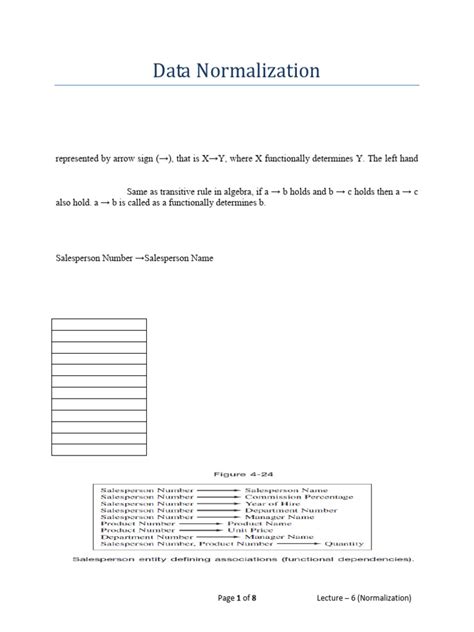 Data Normalization Pdf Data Management Databases