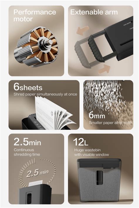 ქაღალდის შრედერი Deli 317x163x306მმ 12 ლიტრი · საკანცელარიო