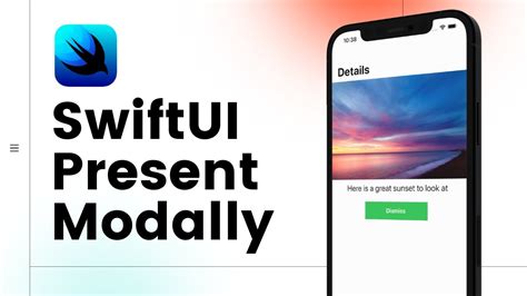 Swiftui Modally Presented View Xcode 12 2021 Swift 5 Ios