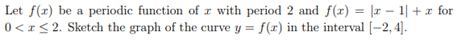 Solved Let F X Be A Periodic Function Of X With Period Chegg