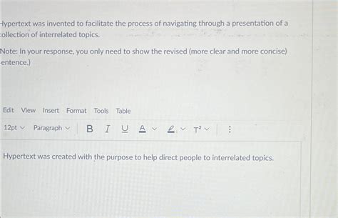 Hypertext Was Invented To Facilitate The Process Of