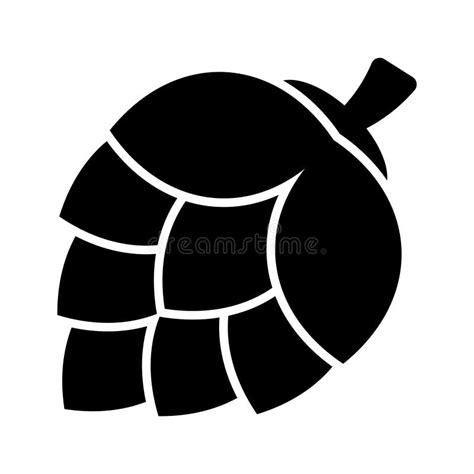 Check This Beautifully Designed Icon Of Pine Cone In Modern Style Stock