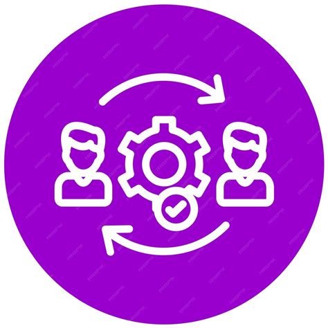 Premium Vector Vector Design Workflow Cycle Icon Style