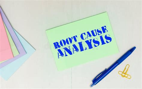 Conceptual Display Root Cause Analysis Word Written On Method Of Problem Solving Identify Fault