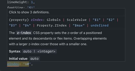 Ts10 `zindex` Error With String · Issue 726 · Stitchesjsstitches