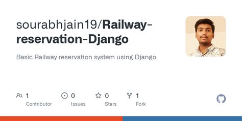 GitHub Sourabhjain Railway Reservation Django Basic Railway Reservation System Using Django