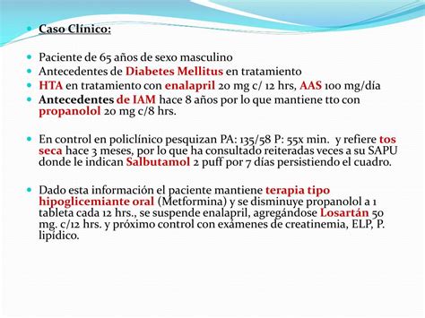 PPT - Caso Clínico Farmacología PowerPoint Presentation, free download - ID:914200