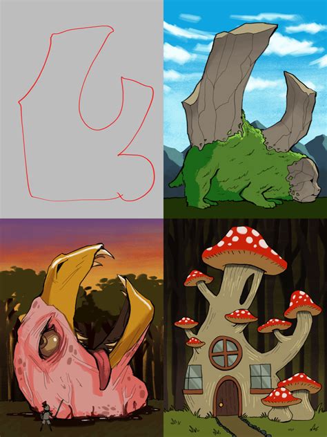 interpreting the same shape three different ways r drawing