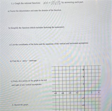 Solved 1 Graph The Rational Function