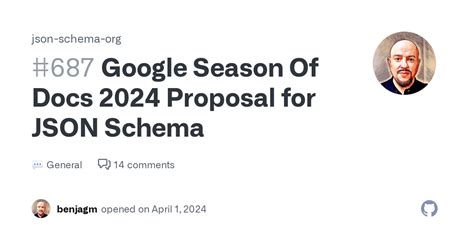 Google Season Of Docs 2024 Proposal For JSON Schema Json Schema Org Discussion 687 GitHub