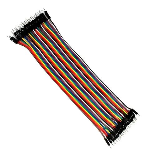 2pzs Paquete Cable Jumpers Dupont 20cm Macho Macho 40 Pzas Mercadolibre