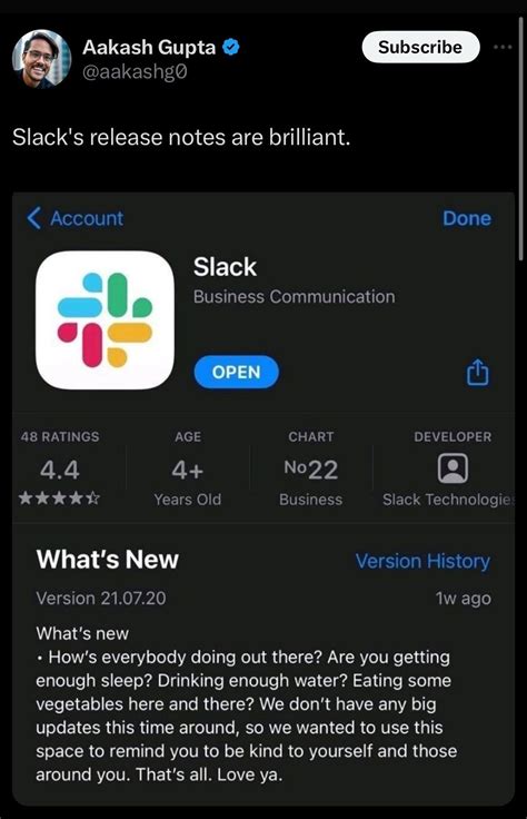 the reality is that release notes are a relic from when mid sized and