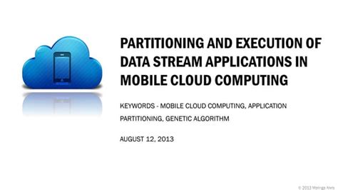 Research Seminar Presentation A Framework For Partitioning And