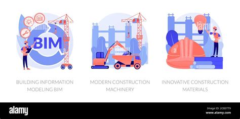 Construction Technology Innovation Abstract Concept Vector Illustrations Stock Vector Image