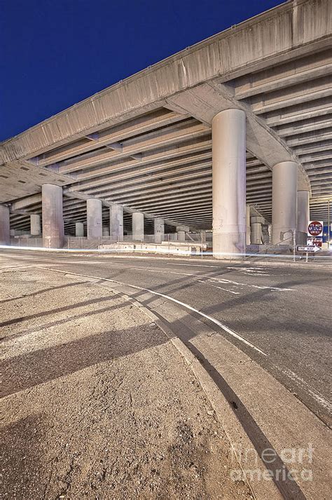 Freeway Overpass Support Structure At Night Photograph By Eddy Joaquim Fine Art America