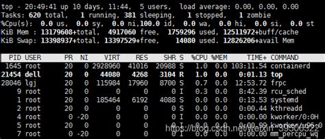 查看linux系统运行状态（命令汇总） linux运行情况命令 csdn博客