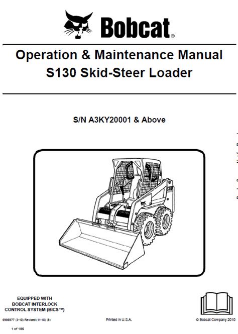 Bobcat S130 Skid Steer Loader Service Manual