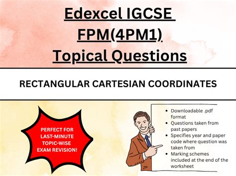 Edexcel Igcse Further Pure Math Rectangular Cartesian Coordinates Teaching Resources