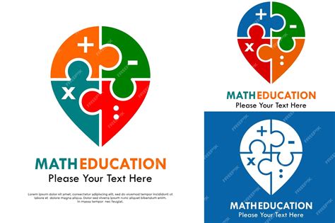 Premium Vector Math Education Logo Template Illustration There Are Point And Mathematic Symbol