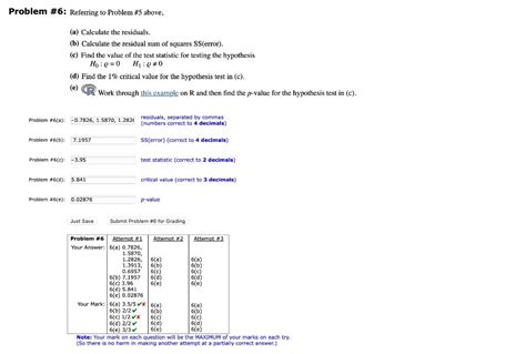 Solved Problem 6 Referring To Problem 5 Above A