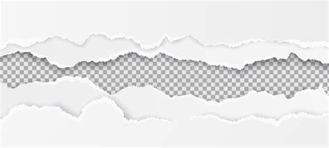 Seamless Torn Paper Edges Vector Illustration Stock Illustrations 184