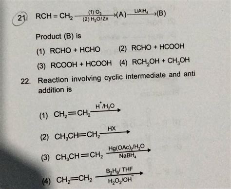 Reaction Involving Cyclic Intermediate And Anti Addition Is Filo