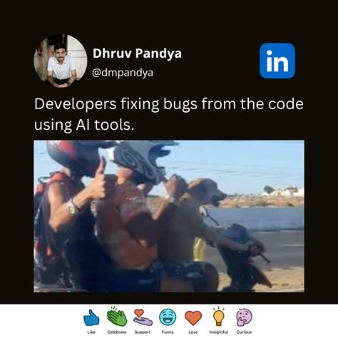 dhruv pandya on linkedin ai coding developers