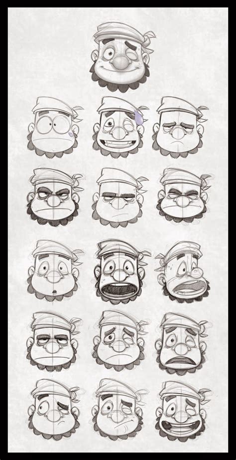 Facial Expressions Sheets From Season 8 2013 Character Design Sketches Cartoon Style
