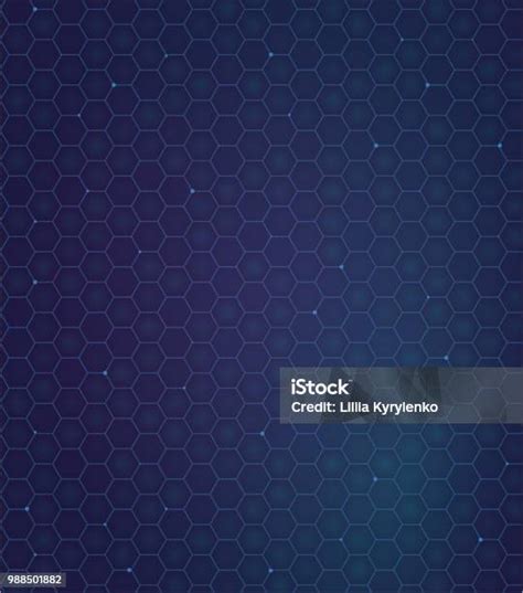 Gelaxy 육각 Backdround입니다 미래 지향적인 패턴입니다 그라데이션 블루와 바이올렛 색상 빗으로 패턴 배경 주제에 대한 스톡 벡터 아트 및 기타 이미지 Istock