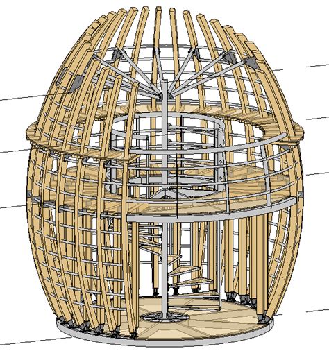 Structural Design Of A Complex Structural System In Steel And Timber Photo