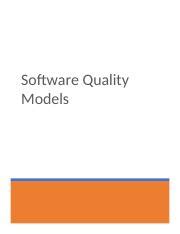 Comparing Software Quality Models McCall S Boehm S FURPS Course Hero