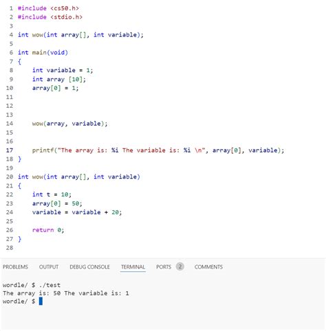 Are Arrays Always Constant I Dont Get Why It Updates Out Of Its Scope But Variables Dont