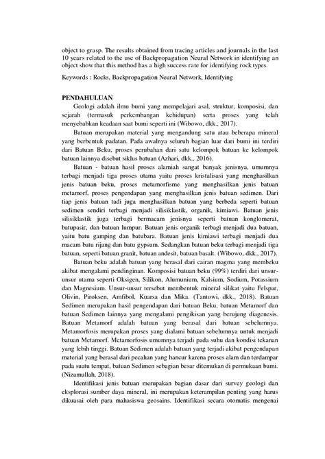 solution metode backpropagation neural network untuk mengidentifikasi