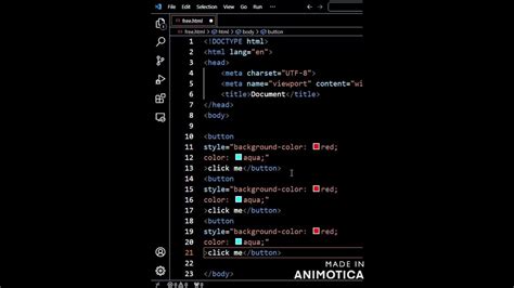 Html Create Buttons Css Youtube