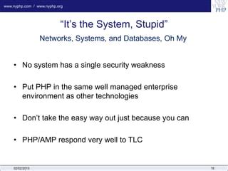 P Hundamental Security Coding Secure With Php Lamp PPT