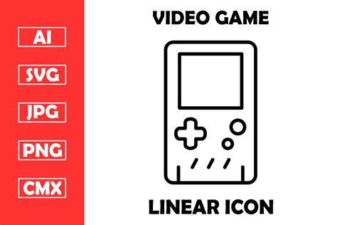 Video Game Vector Line Icon Design Graphic By Pexelpy · Creative Fabrica
