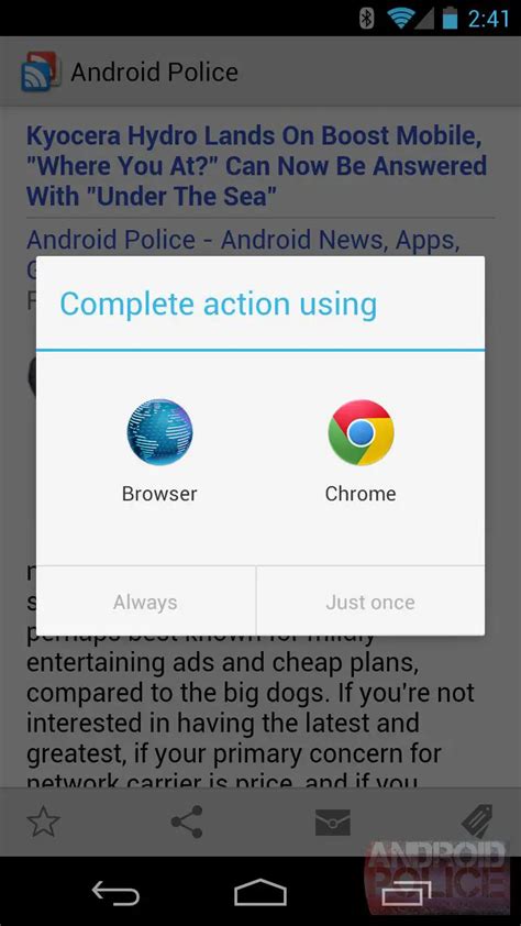 Tip Double Tap The Android 42 App Picker Popup To Bypass Annoying