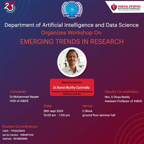 Vidya Jyothi Institute Of Technology On Linkedin Ai Workshop