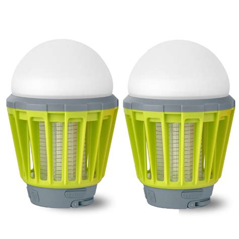 Bug Zapper Bulb 2 In 1 Waterproof Rechargeable Bug Zapper Light Bulb With 4 Light Modes