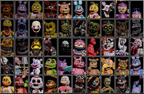 Fnaf Ucn Roster Sfm Poster By Jacktheartist2006 On Deviantart