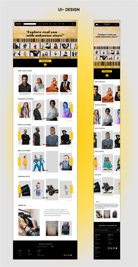 E Commerce Web Design On Behance