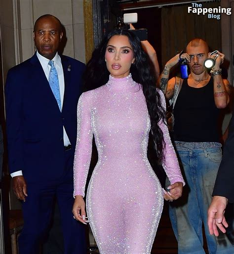 Kim Kardashian Looks Sexy In A Pink Dress At The Nyfw Event In Nyc Photos Onlyfans