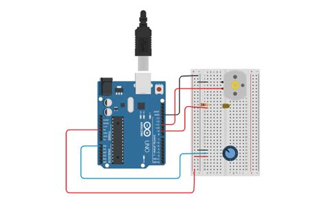 Circuit Design Dc Motor With Potentiometer And Led Tinkercad