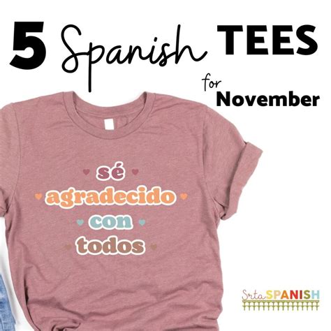 5 Spanish Teacher Tees For November Srta Spanish