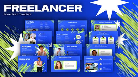 6 Point Star Powerpoint Template Slidebazaar