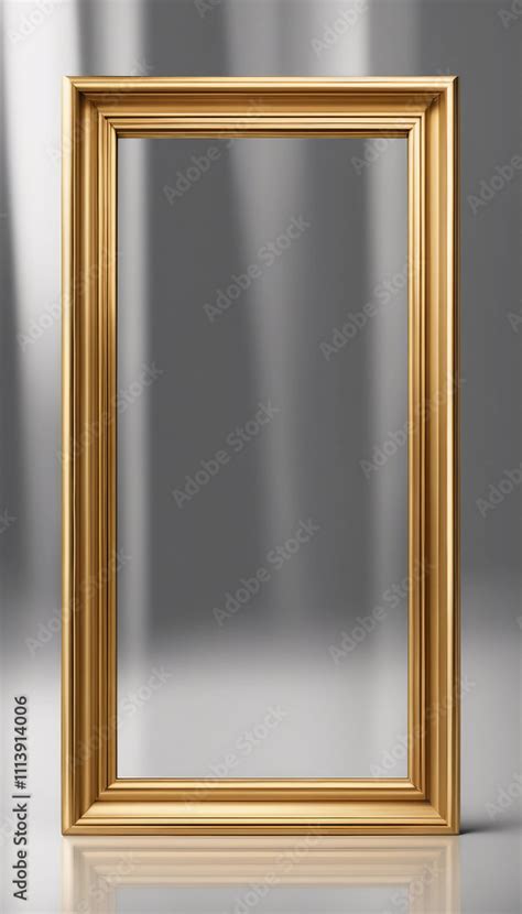 Double Line Rectangle Golden Frame Isolated On Transparent Background Luxury Gold Border Design