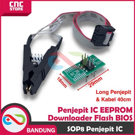 Jual Sop8 Penjepit Ic Eeprom Downloader Flash Bios Usb Programmer Ch341 Cncst00 Ayo Beli