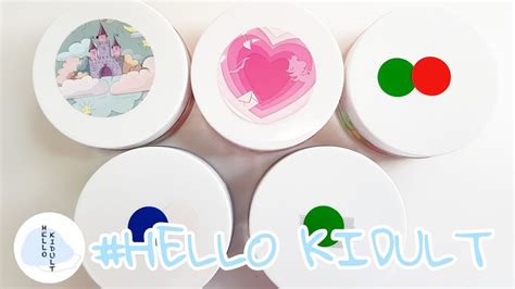 헬로키덜트 크런치슬라임 27000원 랜덤박스 100ml 5개 같이 리뷰해요 Youtube