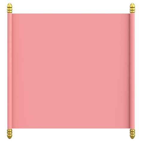 Premium Photo Scroll Paper Text Box 3d Illustration