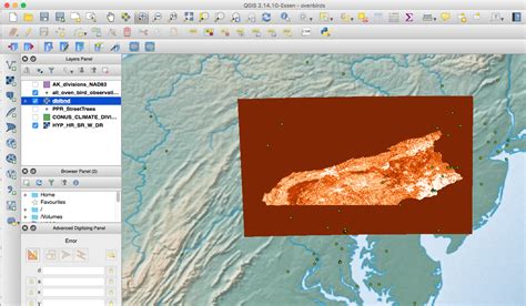 qgis trouble with raster layer geographic information systems stack